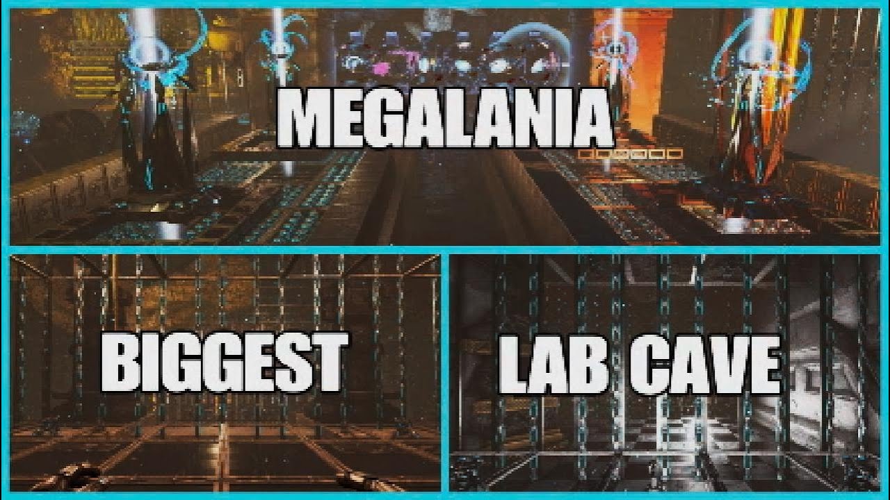 ARK LAB CAVE BASE TOUR I MEGALANIA I PS5 I #KNIGHTS #RUIN #DEDI #ARTIC ...