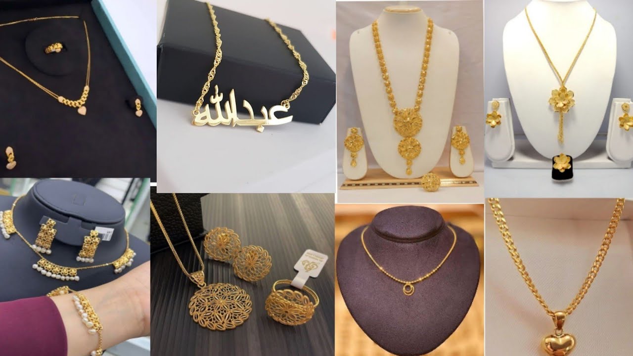 Latest Gold Chain Locket Set Designs 2024 | latest gold chain locket ...