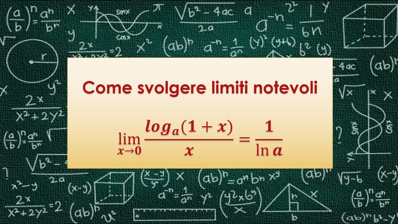 Come svolgere limiti notevoli 3 - YouTube