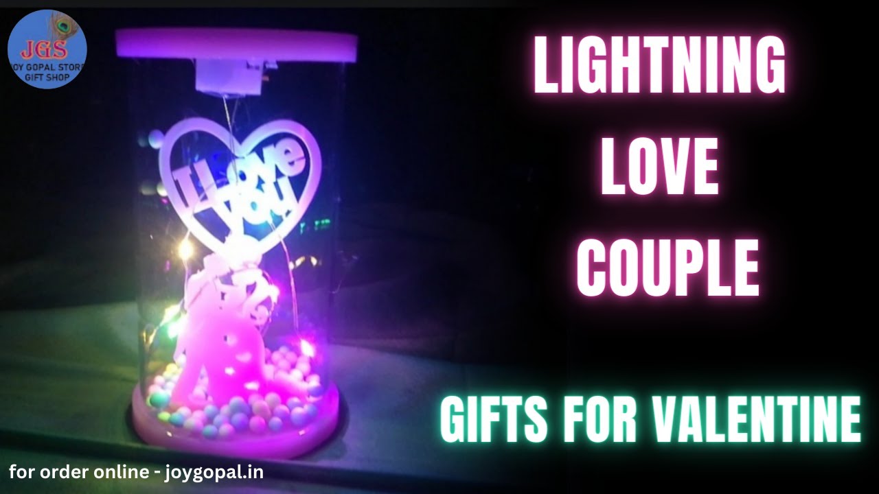 JGS Beautiful Lightning Love Couple Gifts For Valentine || Love Couple ...