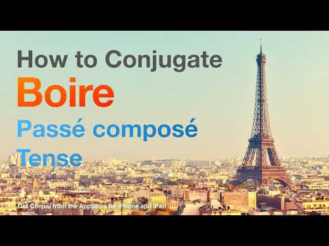 How to conjugate Boire (to drink ) in Passé composé tense. - YouTube
