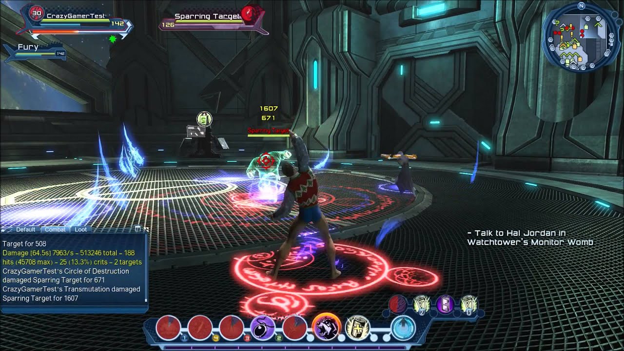 DC Universe Online sorcery dps loadout and rotation - YouTube