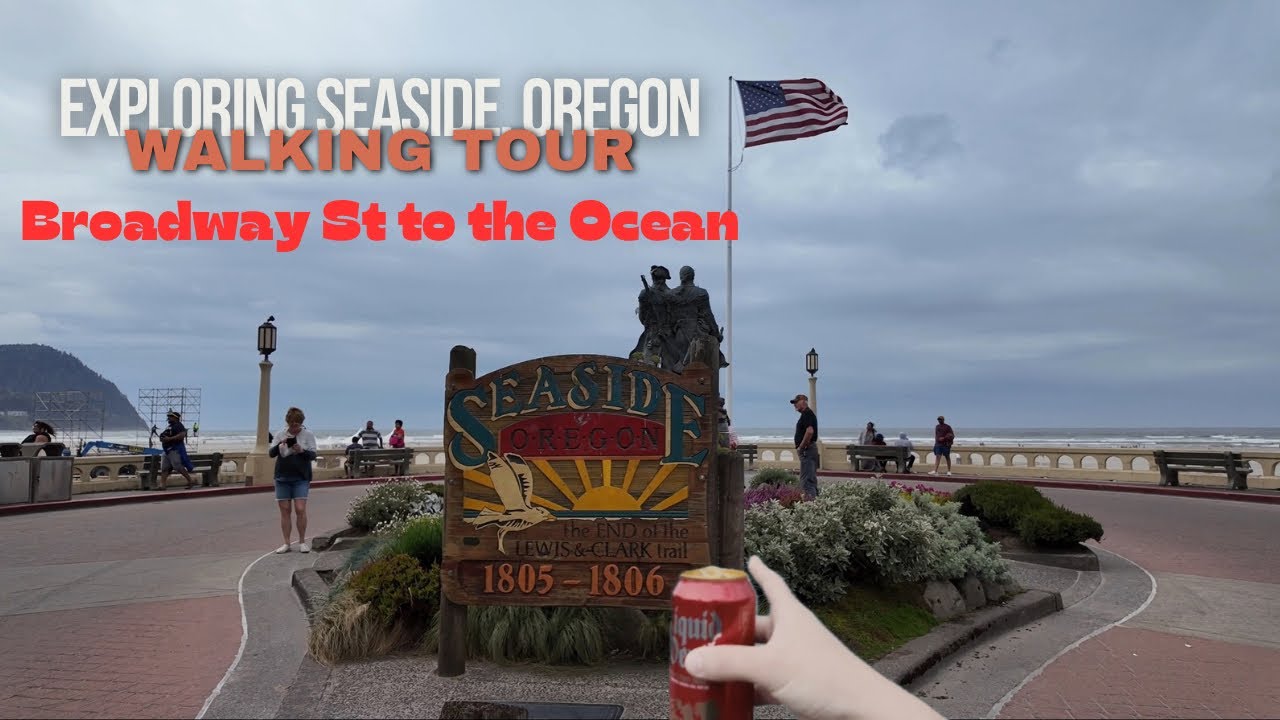 Exploring Seaside, Oregon Walking Tour of the Downtown - YouTube