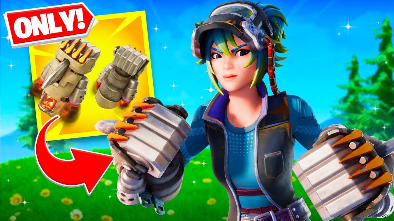 The NITRO FISTS *ONLY* Challenge! (Fortnite) - YouTube