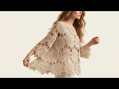 ZARA Çıldıracak! 🤫 Evde Kendi Lüks CROCHET Bluzunu Tasarla ✨ (Adım Adım Motif)