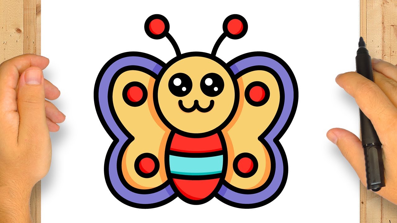 KAKO NACRTATI LEPTIR | Korak po korak Jednostavno i lako - YouTube