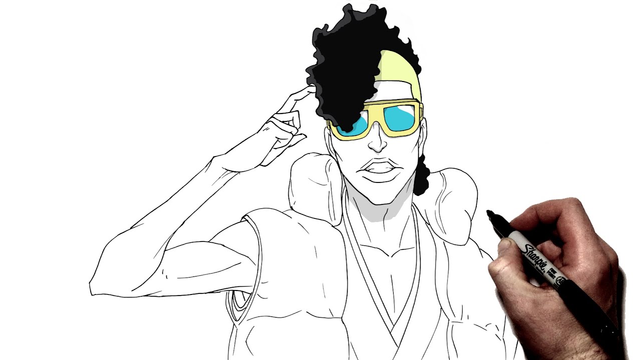 How To Draw Oetsu Nimaiya | Step By Step | Bleach - YouTube