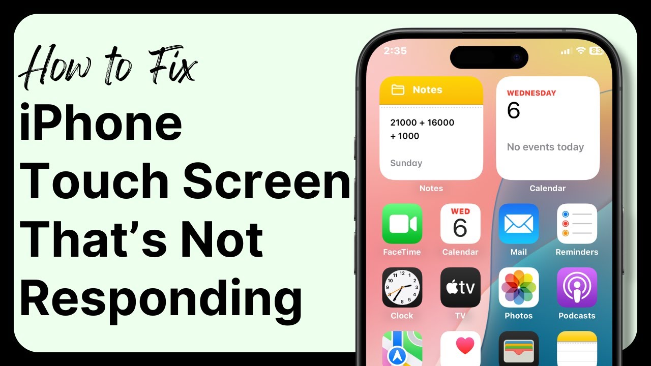 How to Fix an iPhone Touch Screen That’s Not Responding (2025) - YouTube