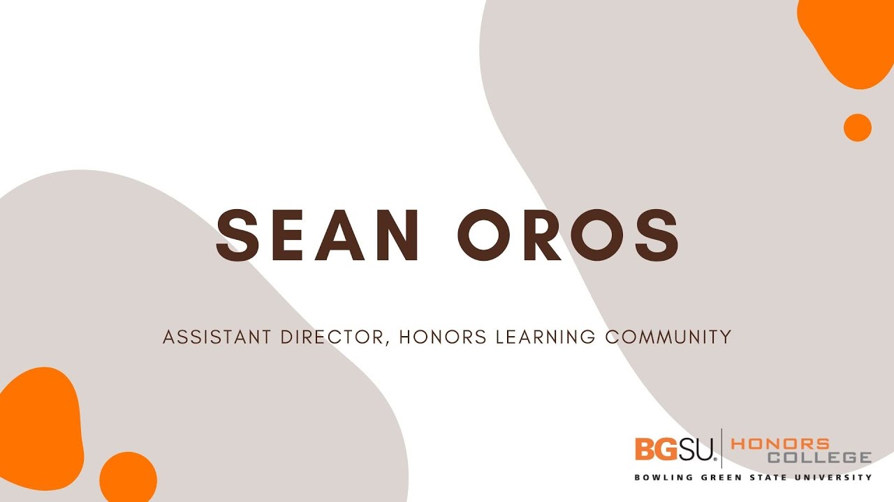 Get to Know Sean Oros - YouTube