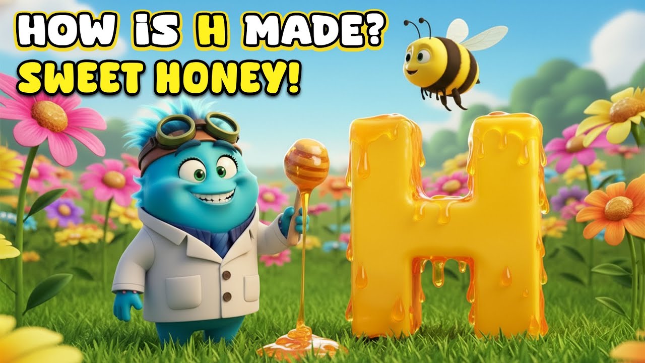 How is Honey Made? 🐝 H is for Honey! | Professor Pip’s Alphabet Wonders ...