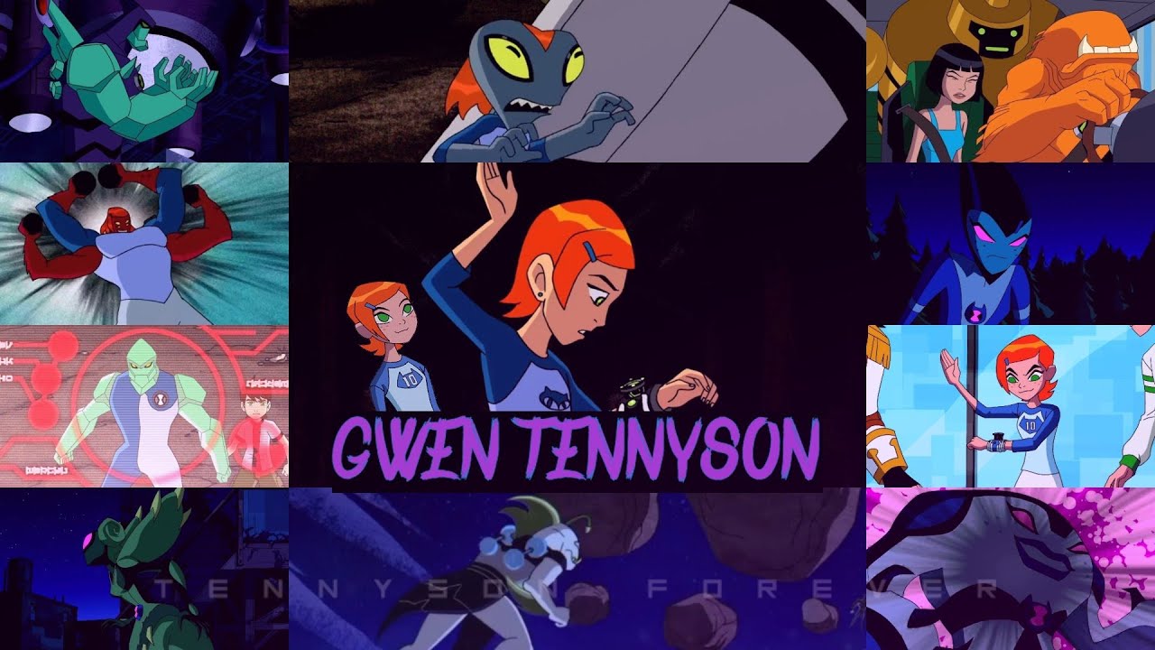 All Gwen tennyson transformations throughout all Ben 10 series - YouTube
