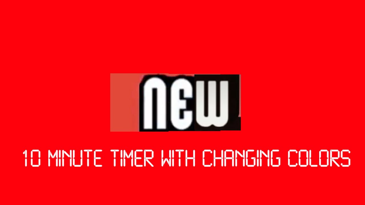 New 10 minute timer with changing colors - YouTube