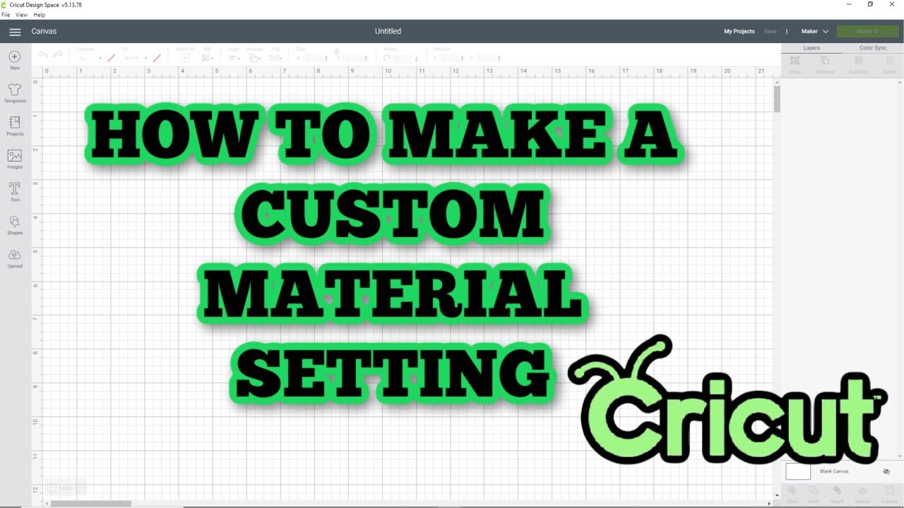 How to create a custom material setting in Cricut Design space - Joy ...