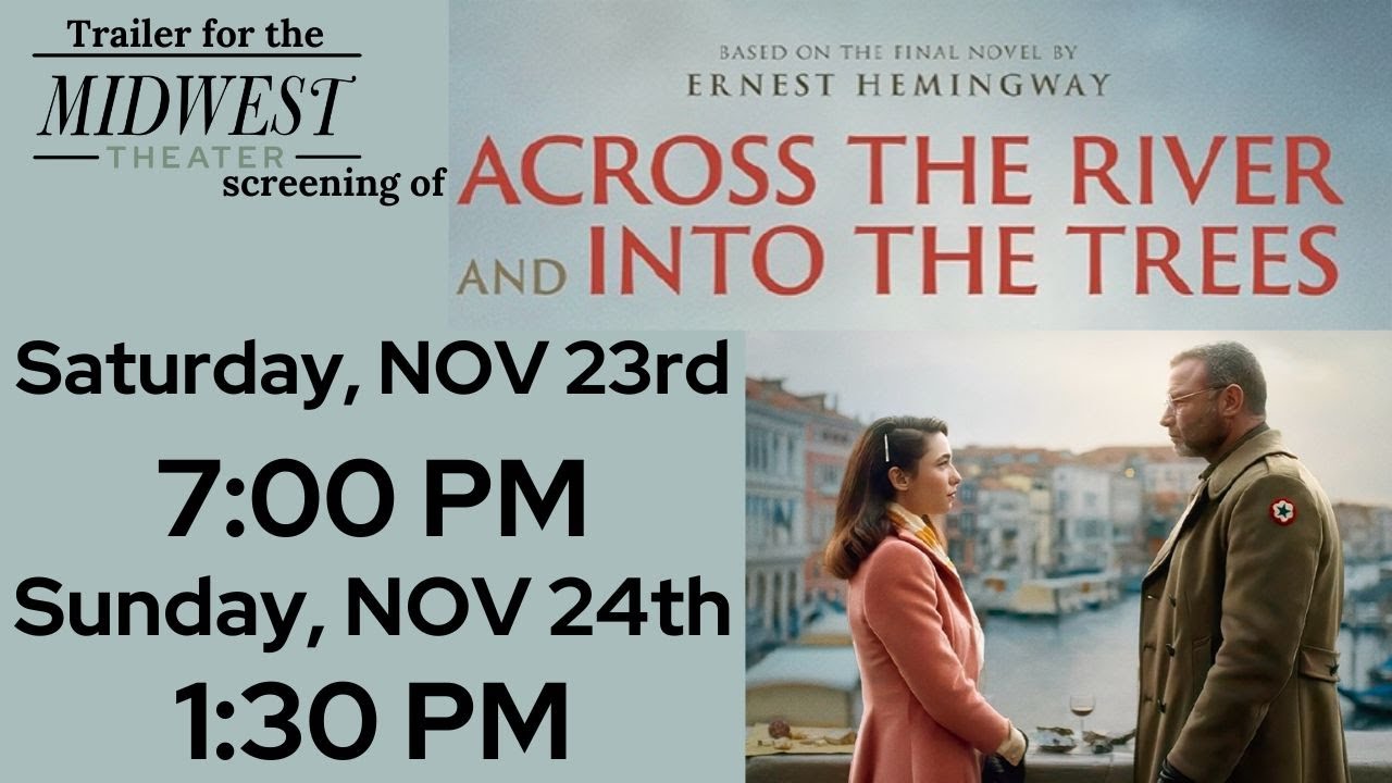 Across the River and Into the Trees Trailer - YouTube