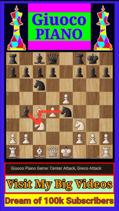 Giuoco Piano Game: Center Attack, Greco Attack. #chess - YouTube