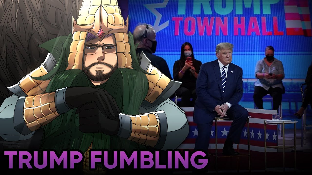 Trump Waffles at Disastrous Townhall - YouTube