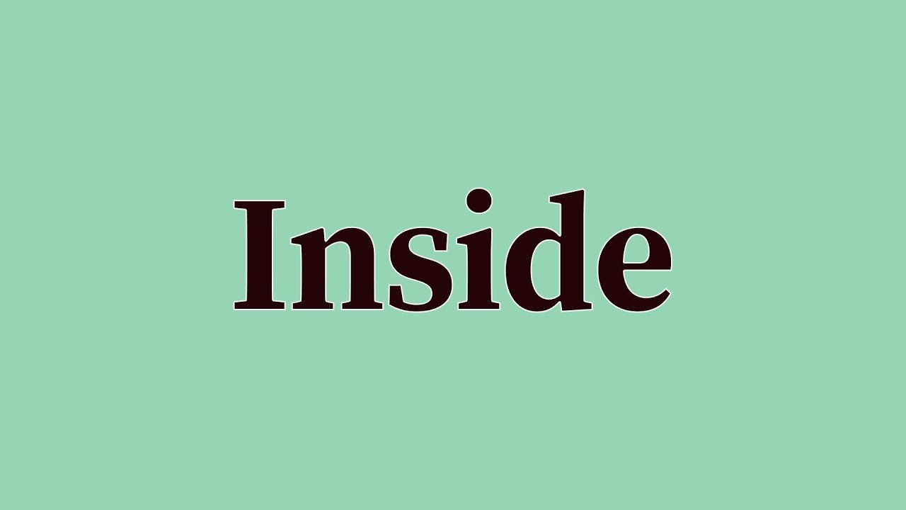 Inside Pronunciation and Meaning - YouTube