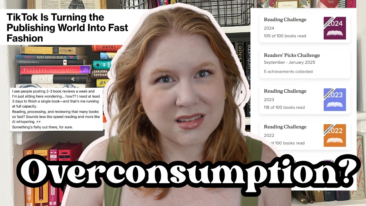 Is Reading 100 Books a Year Overconsumption? - YouTube