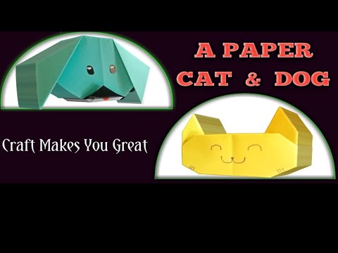 PAPER CAT AND DOG - YouTube
