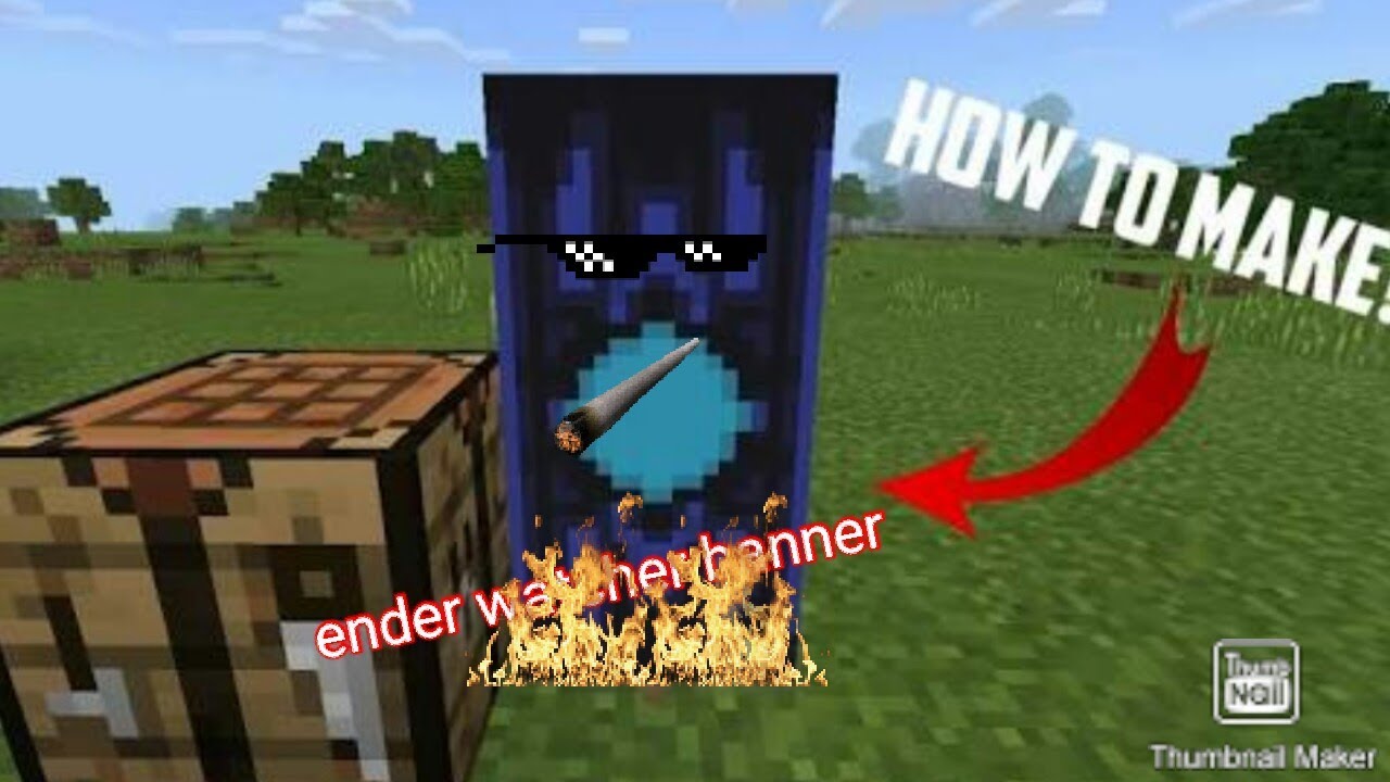 How to make the enderwatchers banner (minecraft) - YouTube