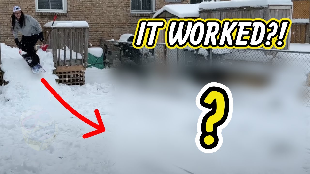 We Built A Backyard Snowboard Park! - YouTube