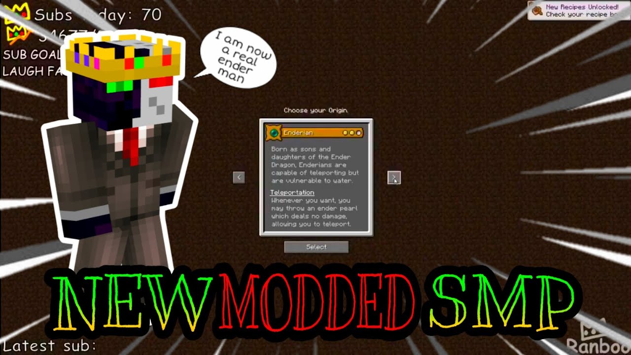 Ranboo as an enderian || ORIGIN SMP - YouTube