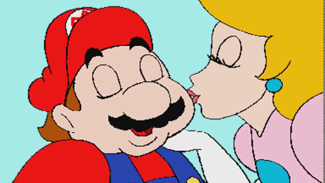 princess peach kisses mario AND luigi (Not cLICKBAIT) - YouTube