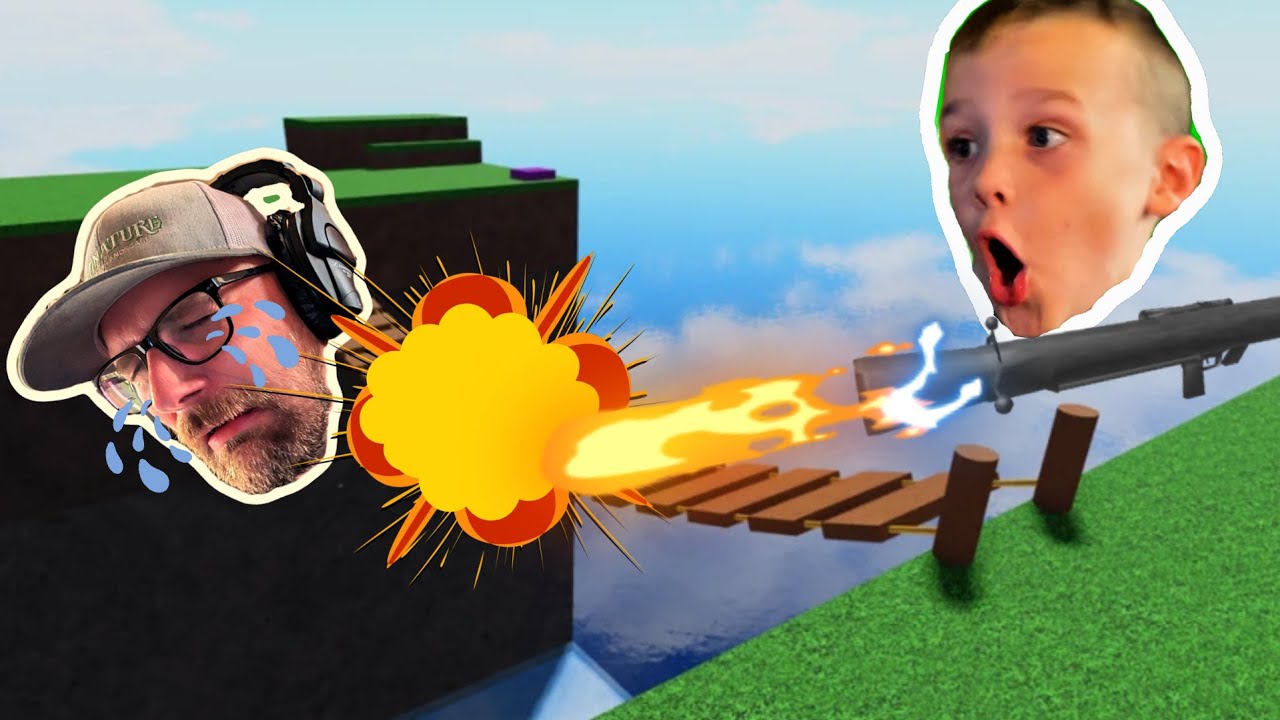 Our Very Silly Time in Roblox Just a Rope Bridge - YouTube