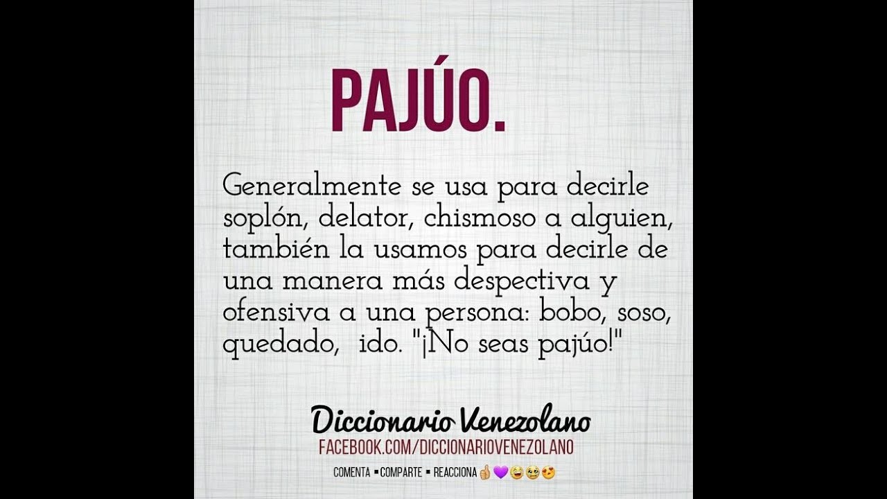 ¿Que es PAJÚO? - YouTube