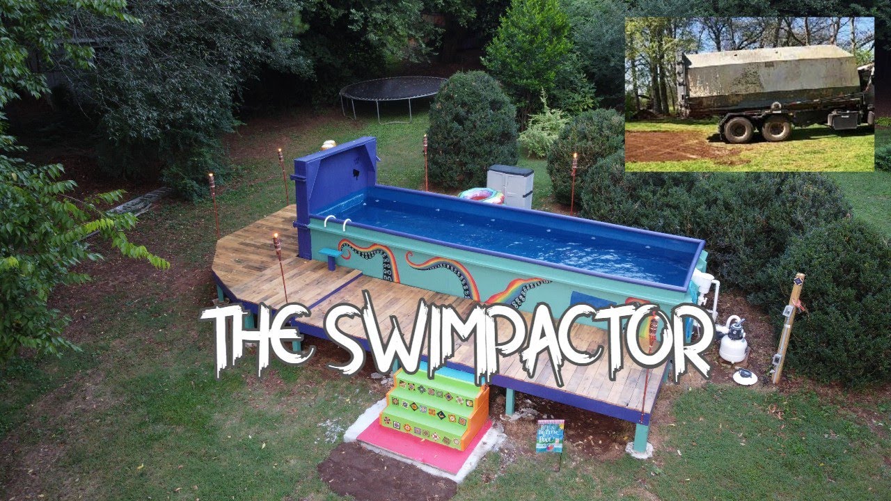MAN TURNS TRASH COMPACTOR INTO A POOL: YOU HAVE TO SEE THE SWIMPACTOR ...