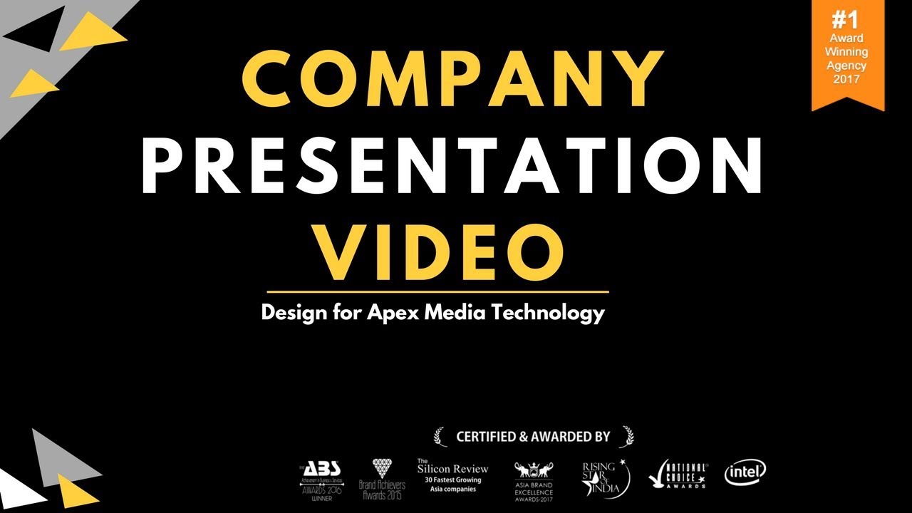 Corporate Video Presentation Design for Apex Media Technology - YouTube