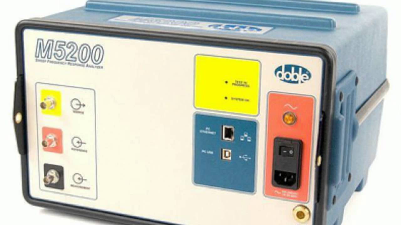 TDS Presents Doble M5200 SFRA Test System - YouTube