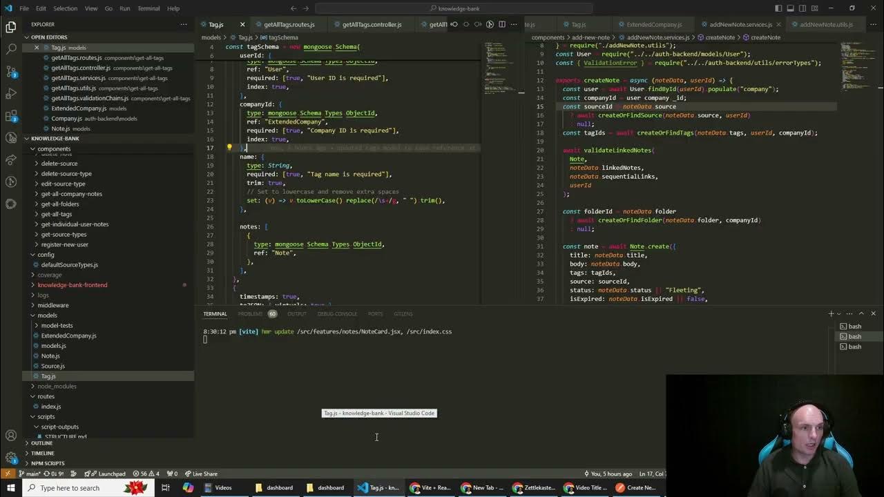 Adding Tags & Folders to Frontend With AI | Building A Startup In Real Time | Part 71 - YouTube
