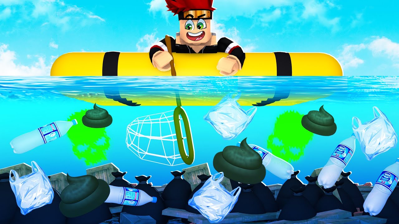 Curatam OCEANUL de GUNOAIE! Roblox Sea Cleaning Simulator - YouTube