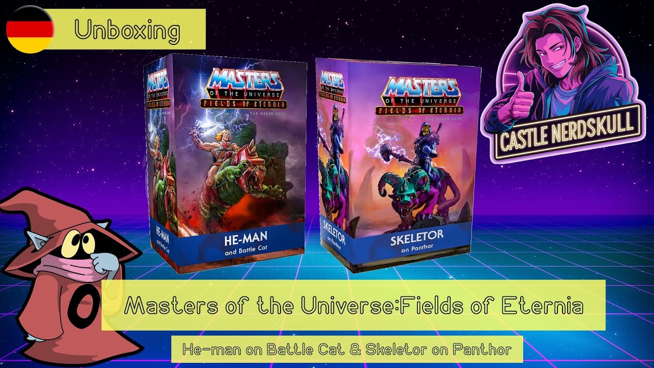 UNBOXING - Masters of the Universe BOARDGAME - He-man & Skeletor ...