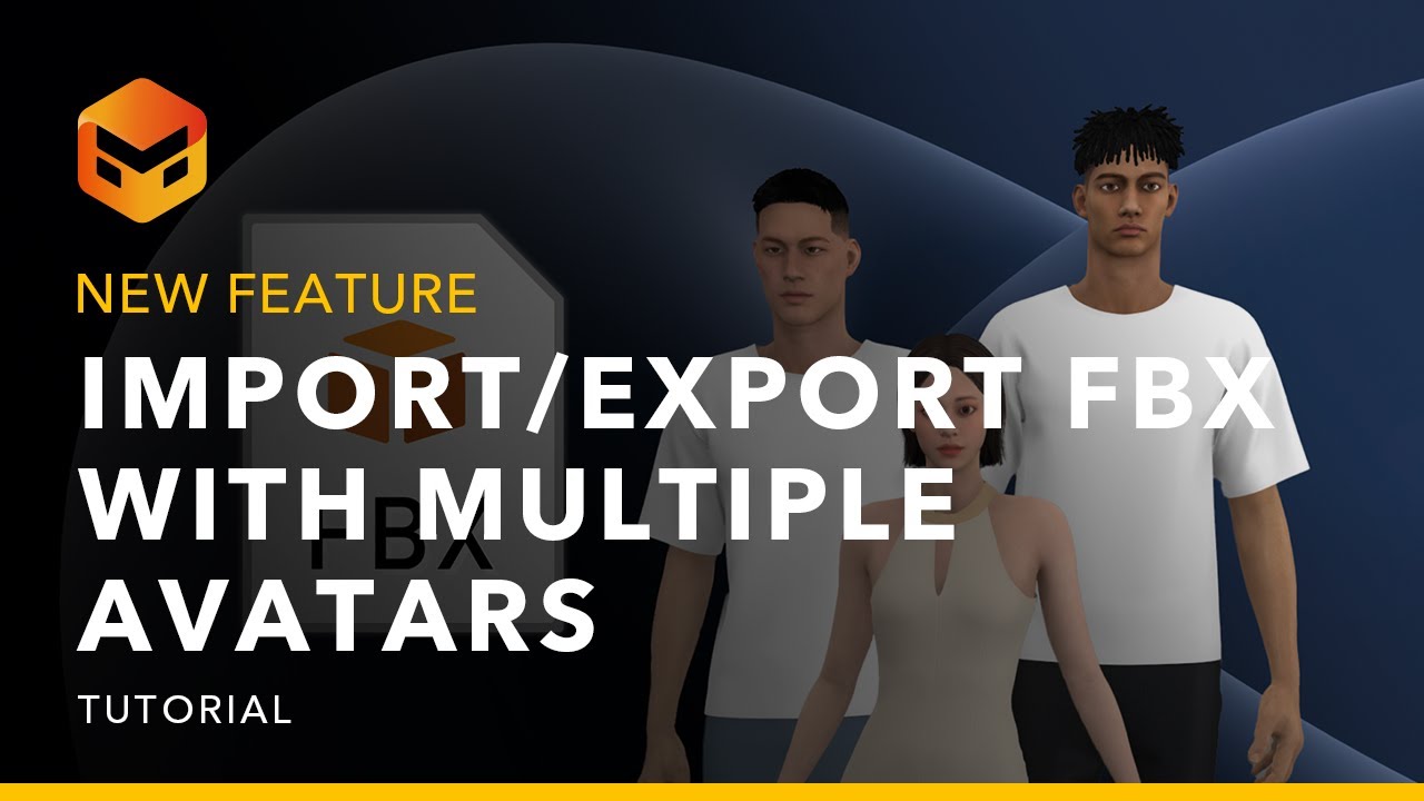 Marvelous Designer 12.2 New features : Import/Export FBX with Multiple ...
