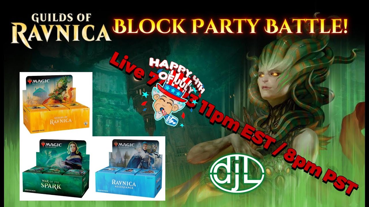 HAPPY 4th of July! Guilds of Ravnica Block Party BATTLE 1! Let's GO ...