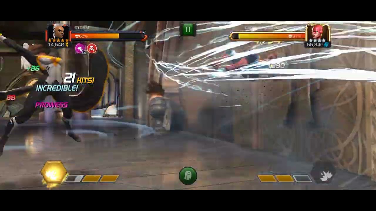 buff Storm vs Rol captain marvel. - YouTube