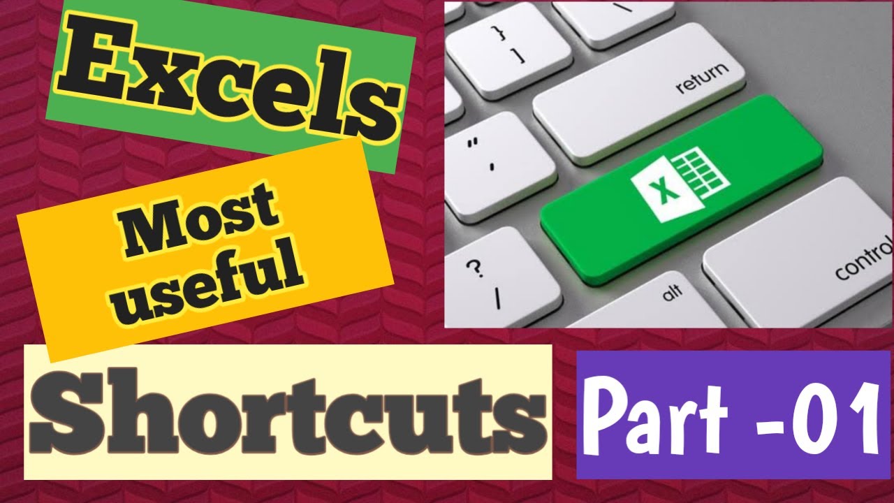 Excel Most Useful shortcut keys - YouTube