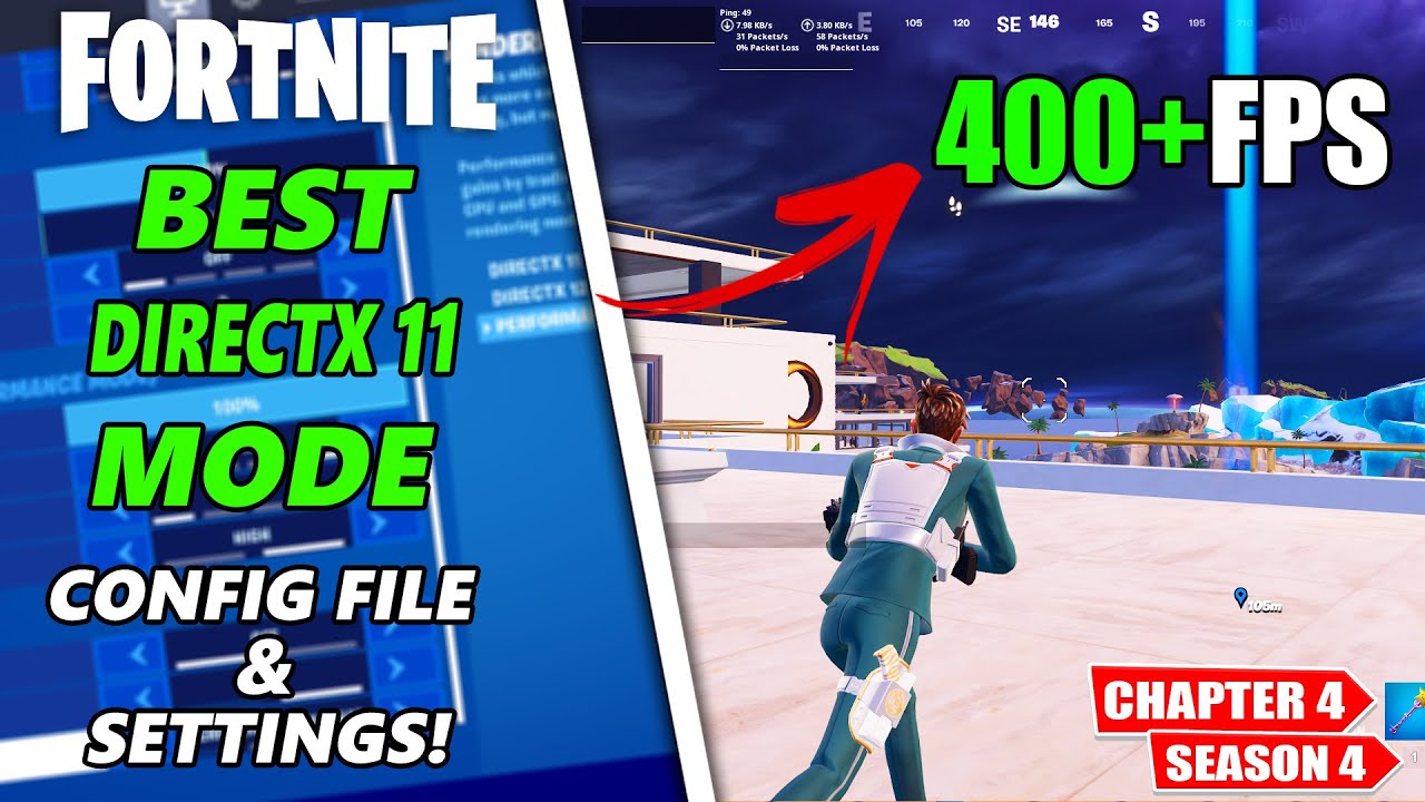 Best Fortnite Chapter 4 Season 4 Directx 11 Mode Settings! (UPDATED ...