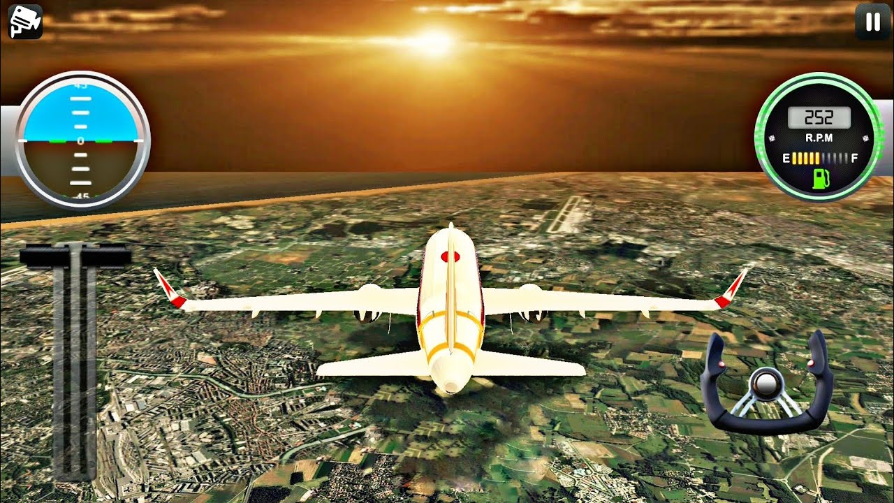 City Airplane Simulator games | Android Flight Simulator game play ...