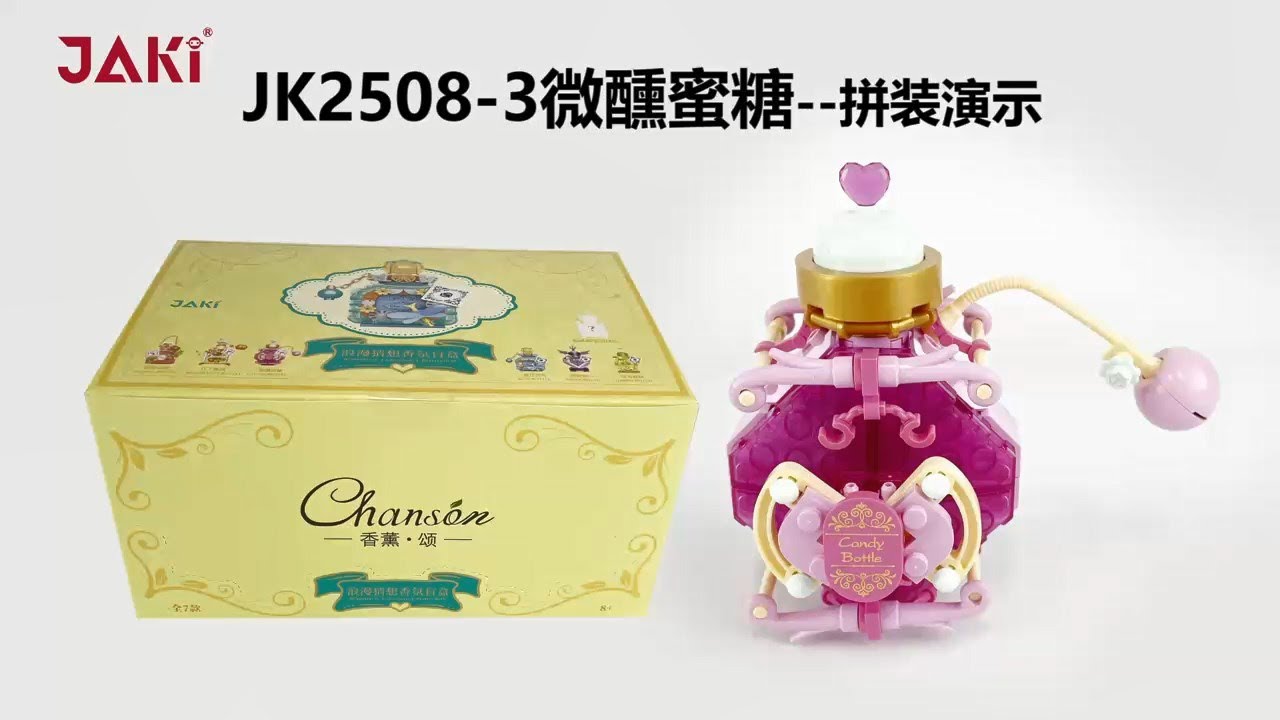 Jaki JK2508-3 Romantic Fragrance (Candy Bottle). Chai nước hoa màu hồng ...