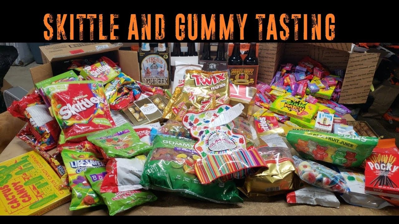 Skittle and Gummy Tasting with WalcomS7 and Luchathor - YouTube