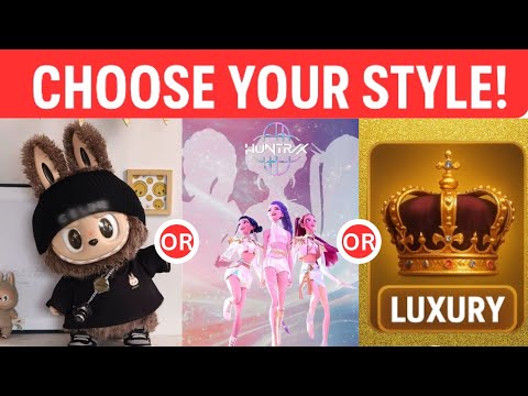 ✨ Choose Your Style! 😍 Labubu vs Kpop vs Luxury 👑 | Which One is Your Favorite?