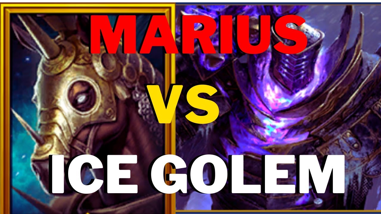 How To Use Marius Against The Ice Golem For FAST CLEAR! Raid Shadow ...