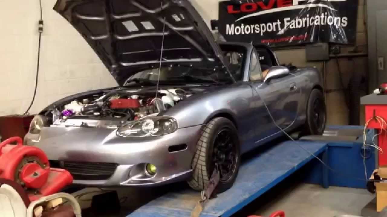 2004 MSM miata factory turbo 13 lbs - YouTube