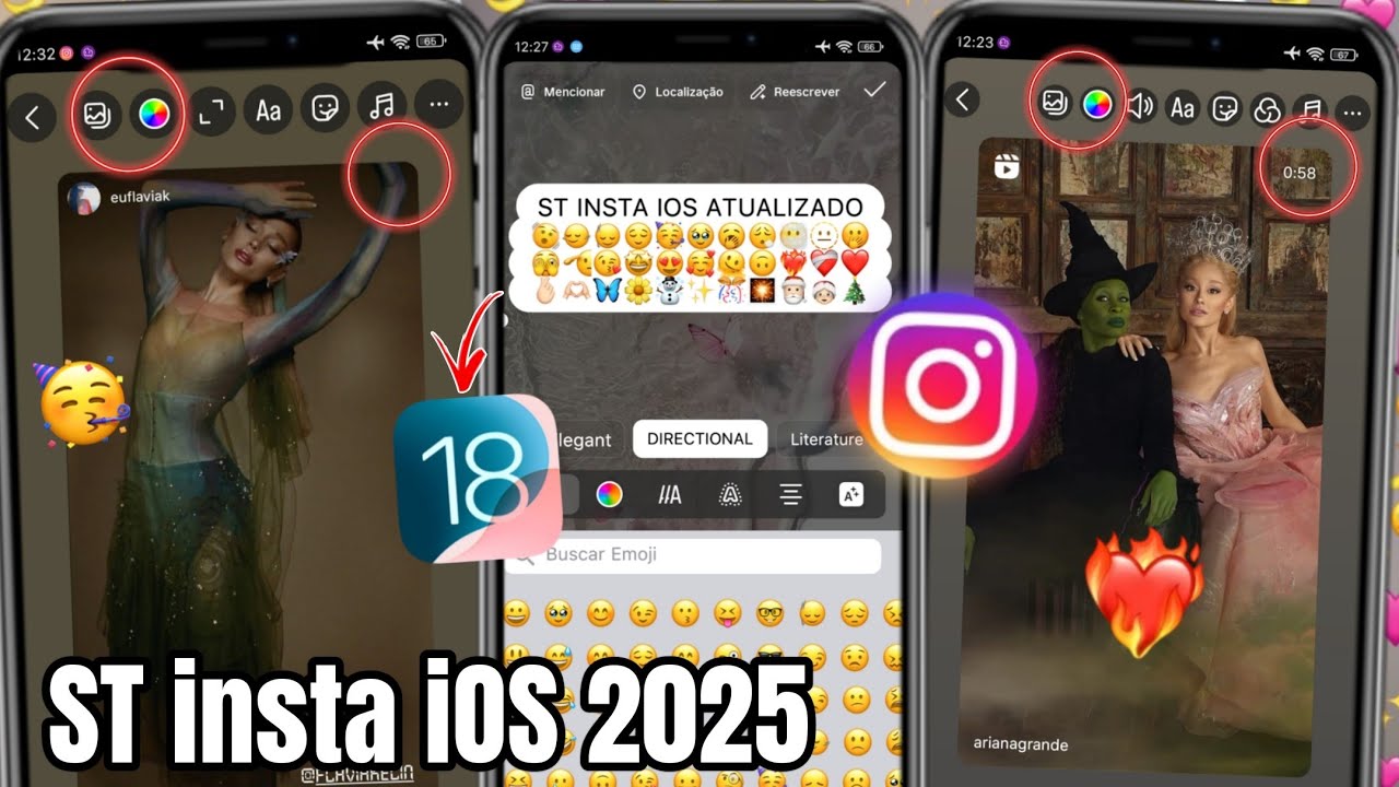 ST INSTA iOS ATUALIZADO 2025 🥳 INSTAGRAM ESTILO IPHONE | FONTES iOS ...