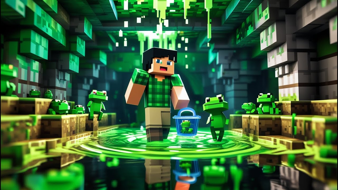 CONSTRUINDO UM ESGOTO NO MINECRAFT! 🌊🐸 | MUITA ÁGUA, GIRINOS E DIVERSÃO ...