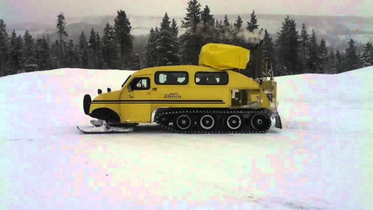 Bombardier Snowcoach @ Flagg Ranch - YouTube