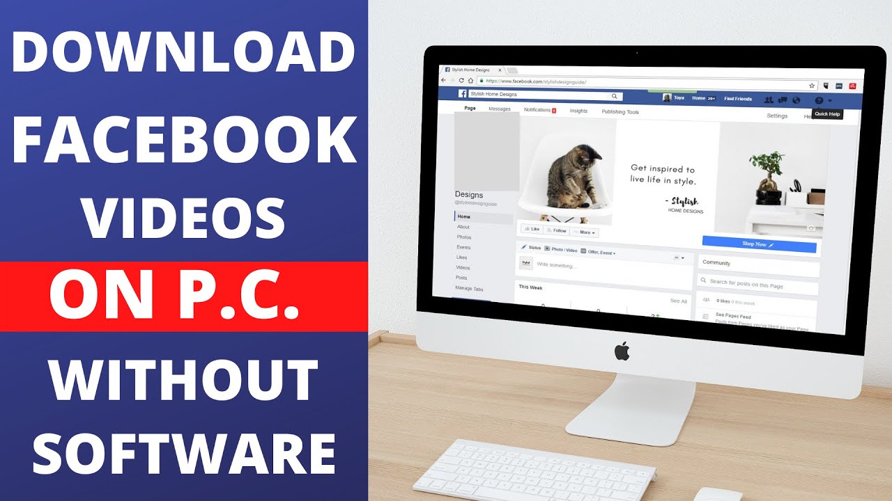 How To Download Facebook Videos on PC Without Software in 2021 ...